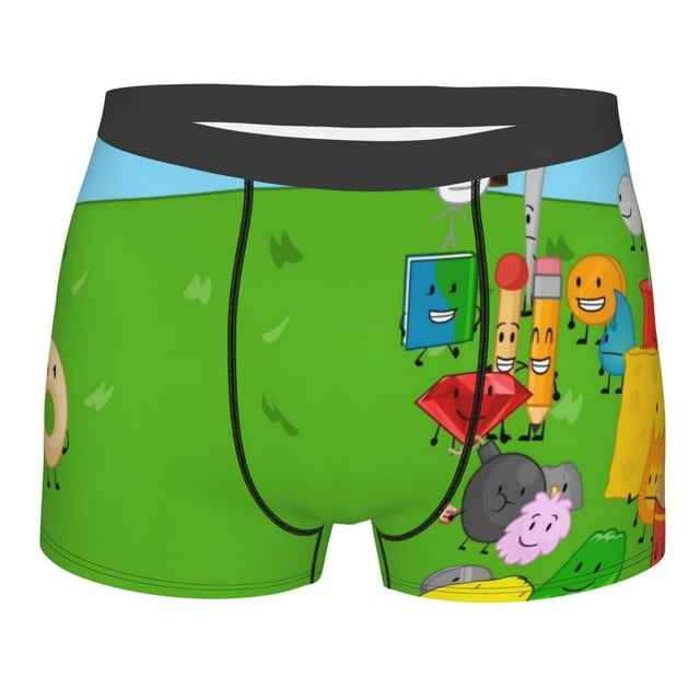 Men's Game BFDI Battle For Dream Island Underwear Boxer Briefs Cartoon ...