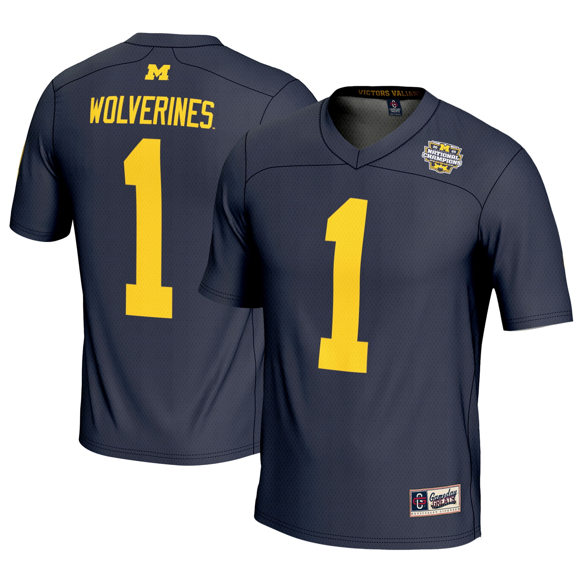 Men's GameDay Greats #1 Navy Michigan Wolverines College Football Playoff 2023 National ...