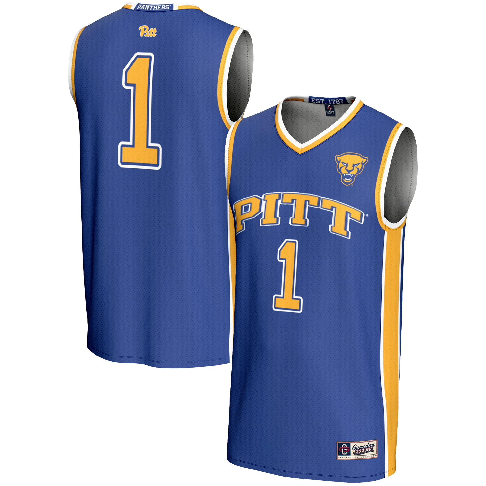 Men's GameDay Greats #1 Royal Pitt Panthers Lightweight Basketball ...