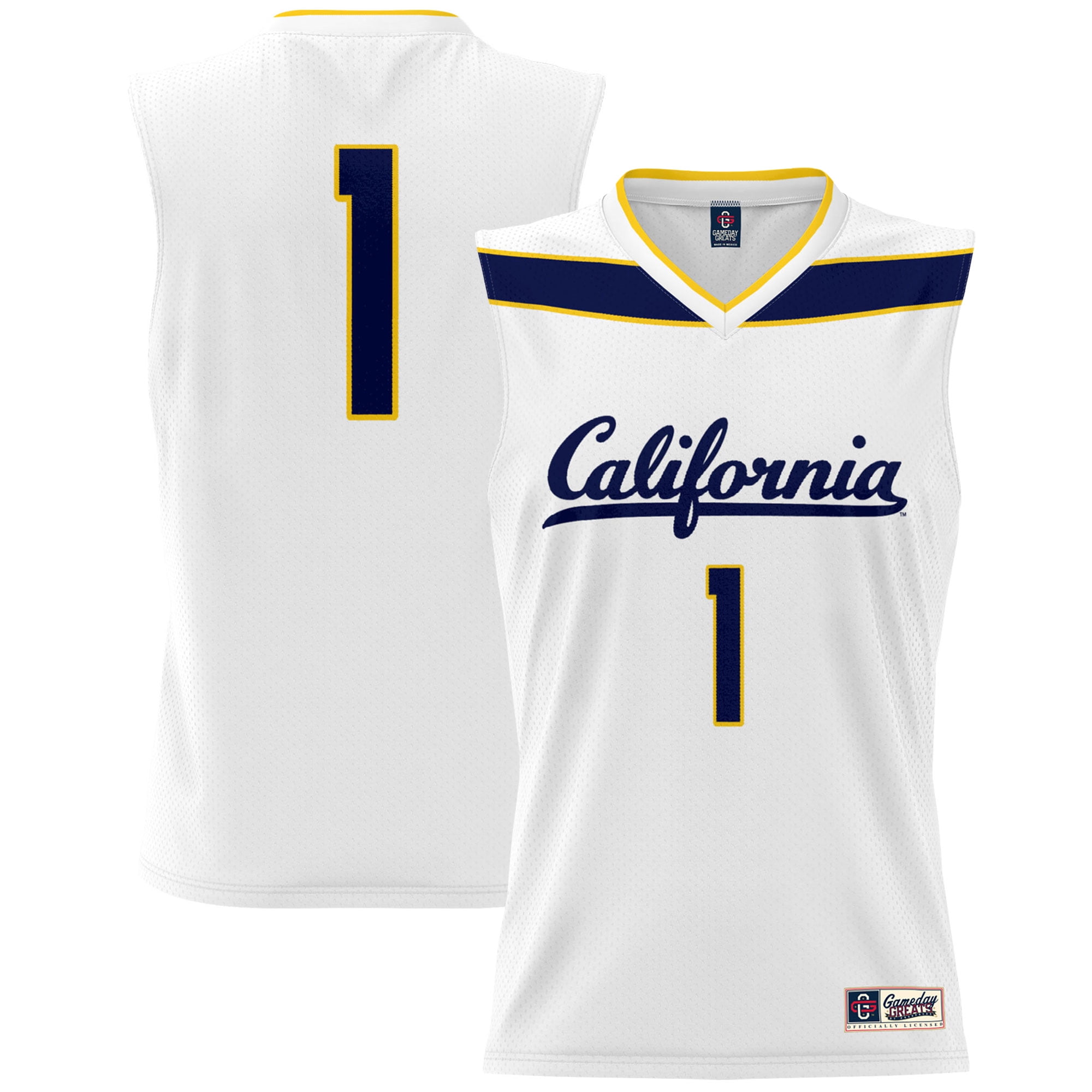 Men's GameDay Greats #1 White Cal Bears Lightweight Basketball Fashion ...