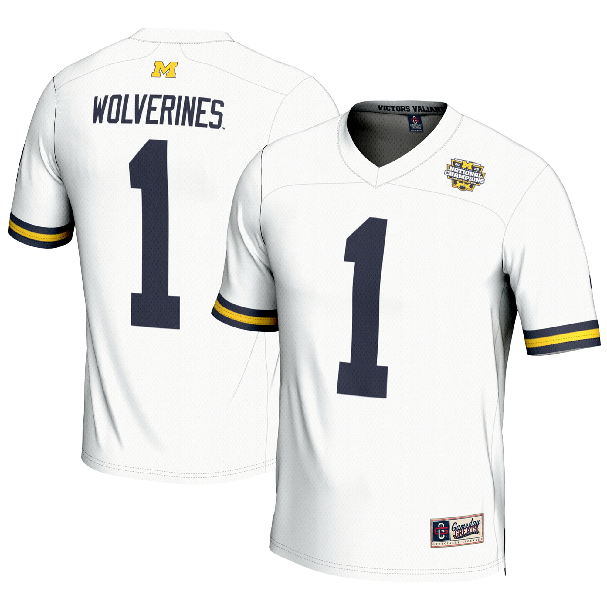 Men's GameDay Greats #1 White Michigan Wolverines College Football Playoff 2023 National ...