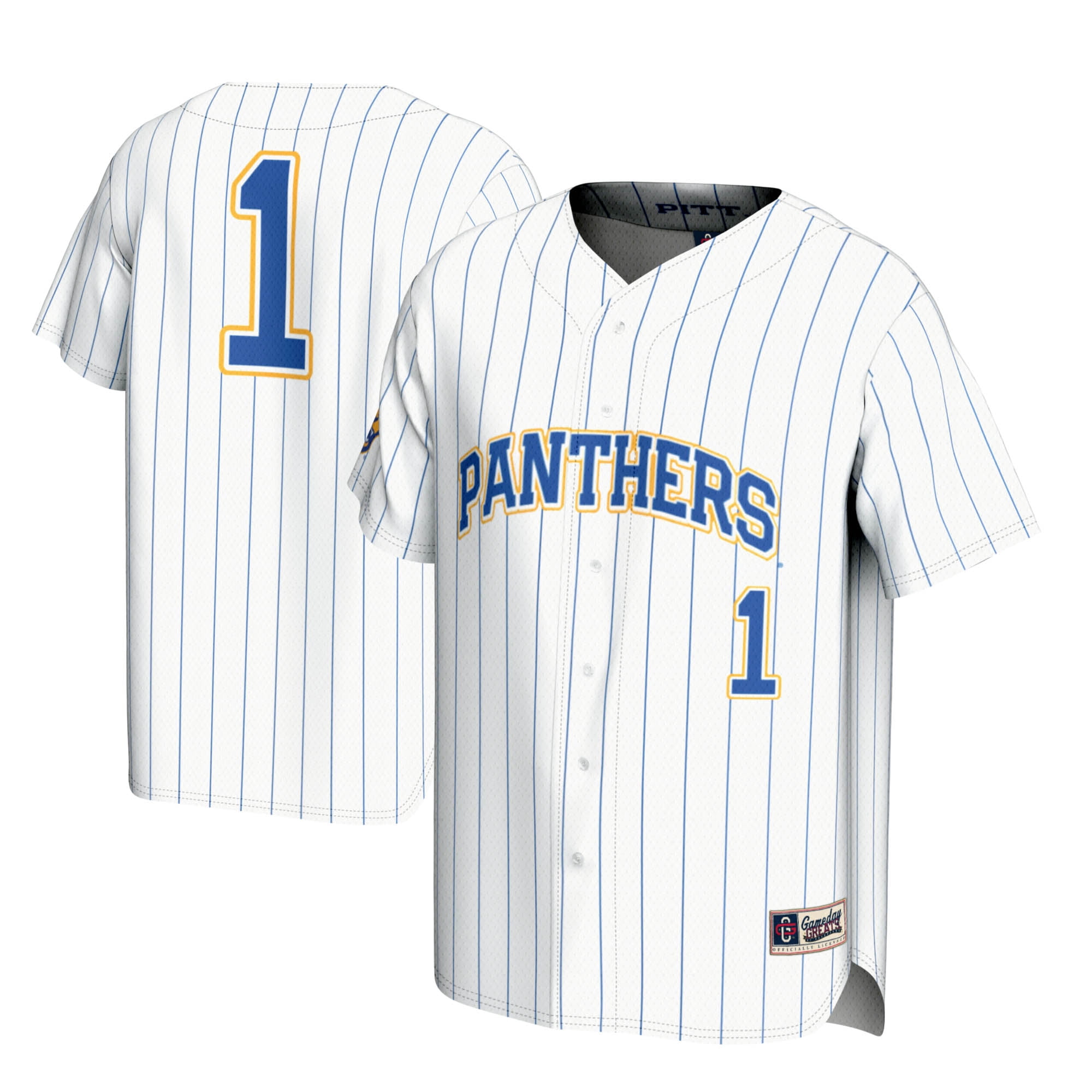 Men's GameDay Greats #1 White Pitt Panthers Lightweight Baseball Jersey ...
