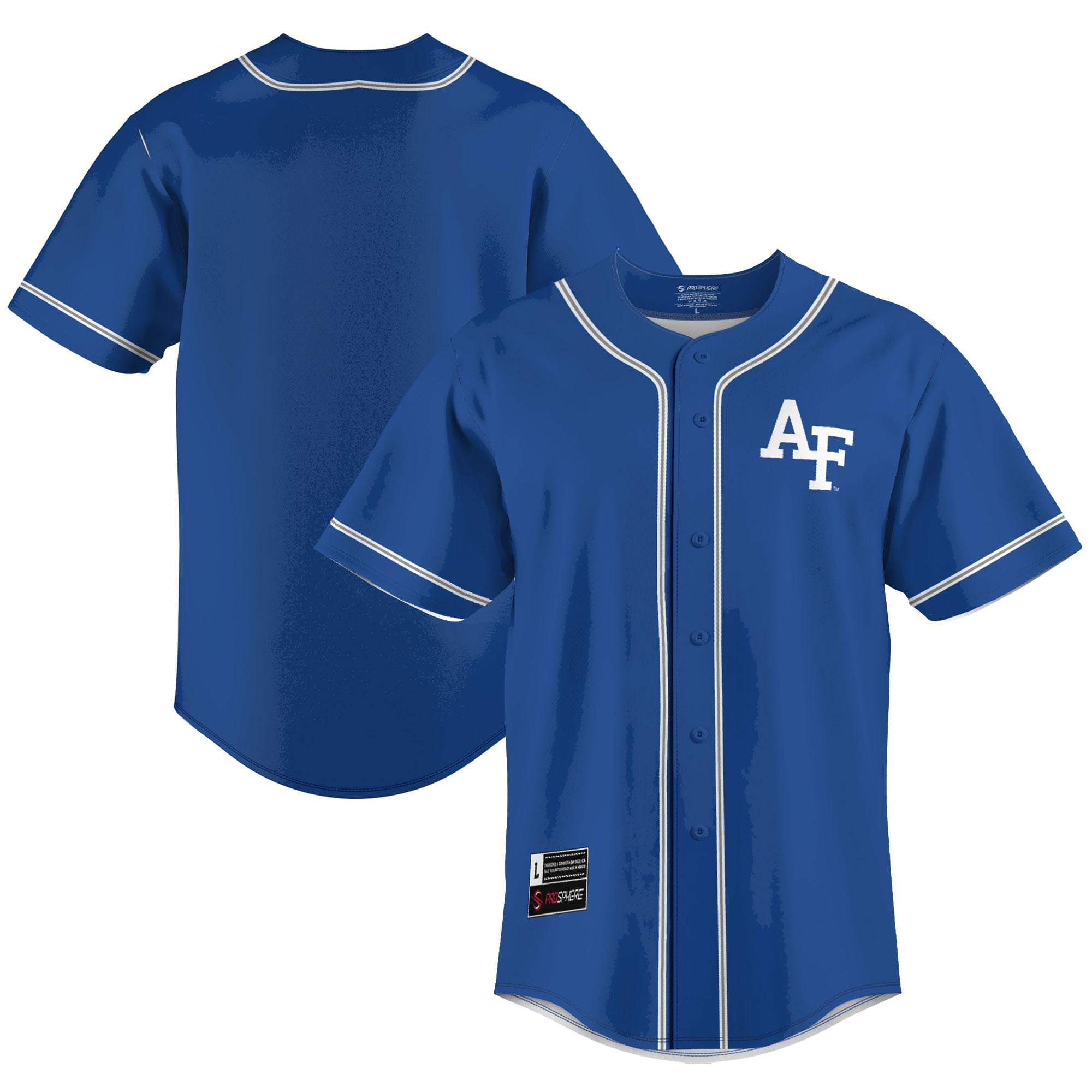 Men's GameDay Greats Blue Air Force Falcons Lightweight Baseball Jersey ...