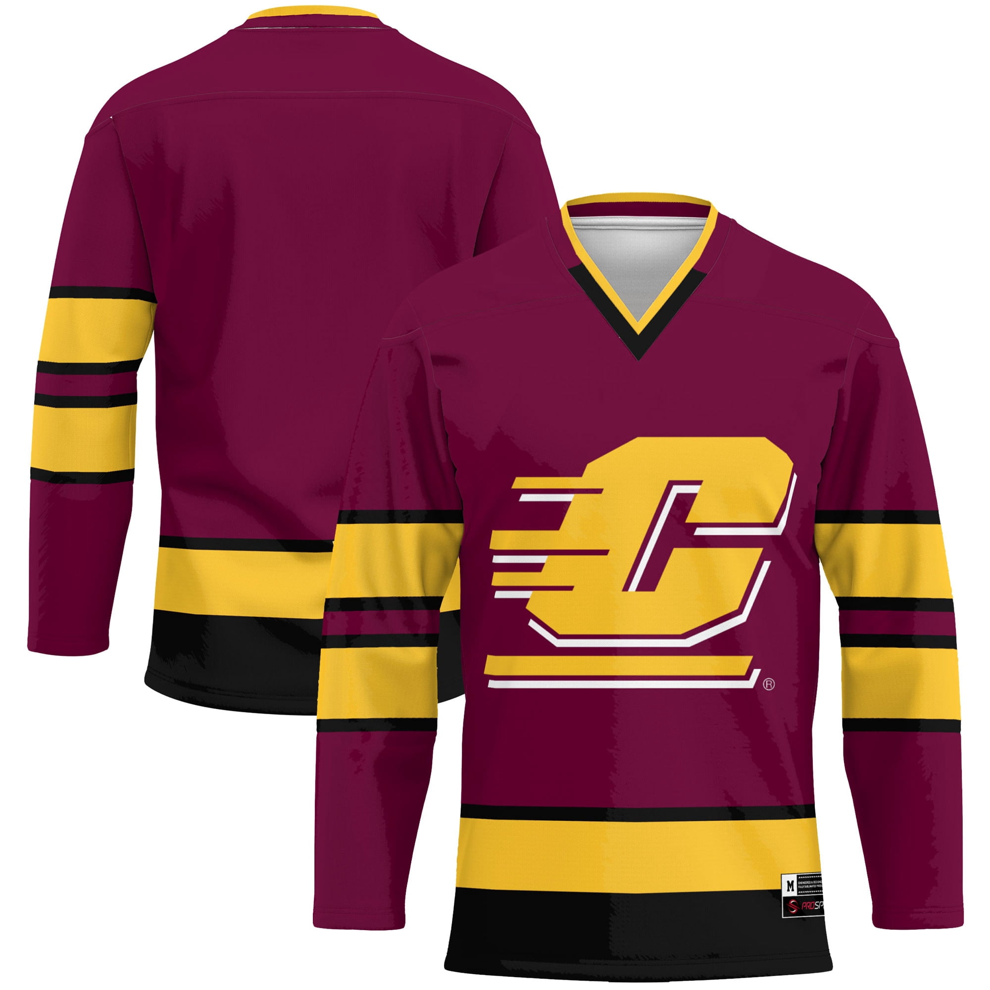 Men's GameDay Greats Maroon Central Michigan Chippewas Hockey Jersey ...