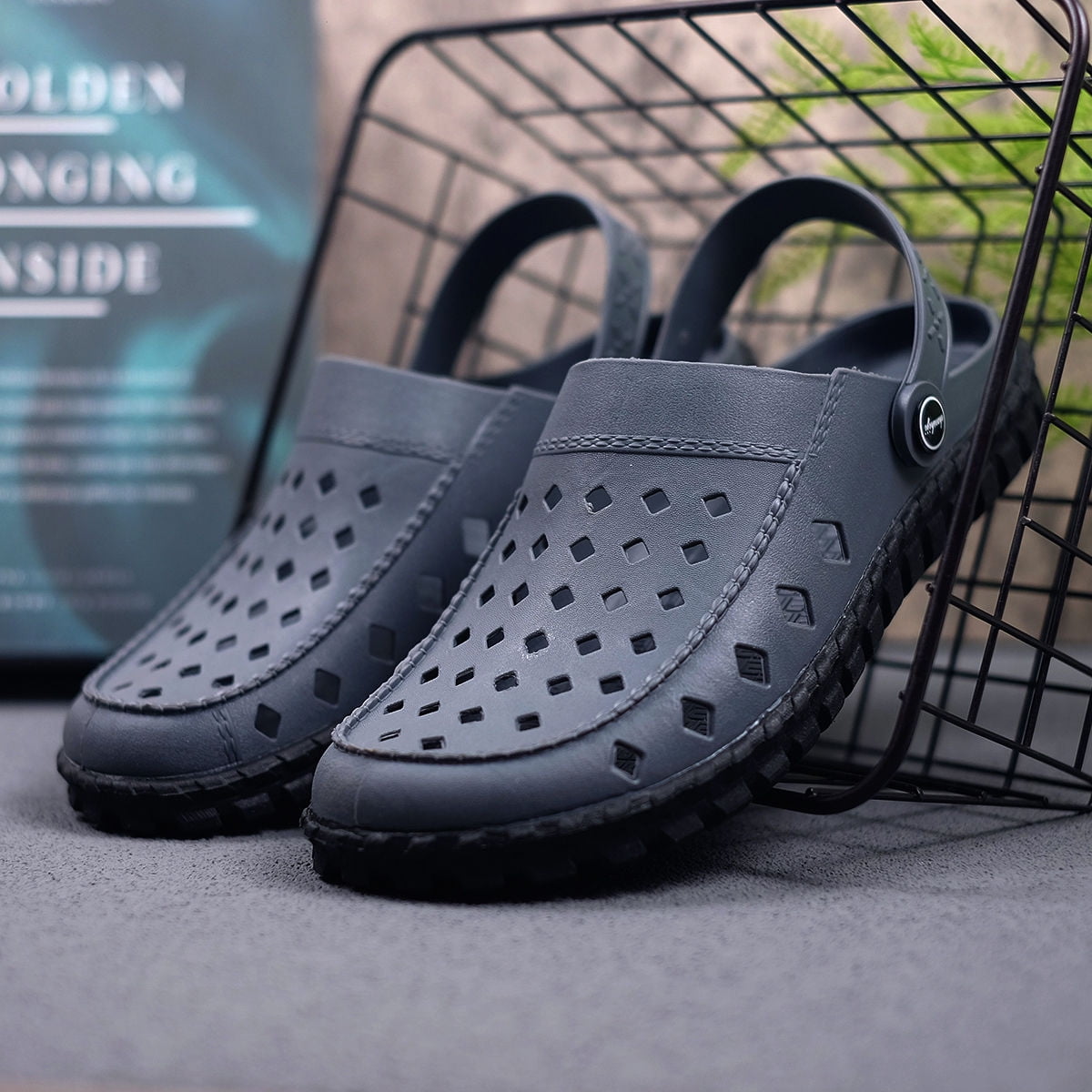 Men's Garden Clogs, Lightweight Out Sandals For Summer Quick Drying ...