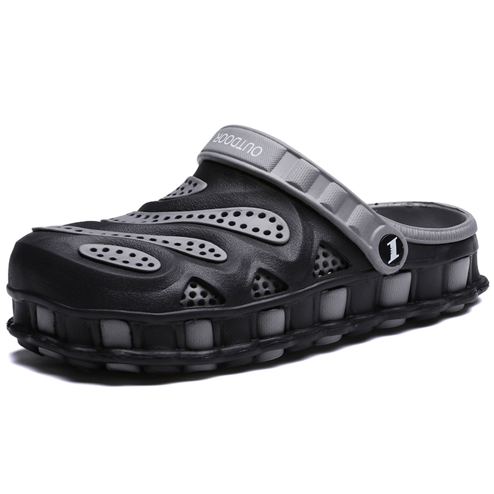 Walmart Men's Breathable Garden Clogs, Waterproof Sport Sandals, Grey ...