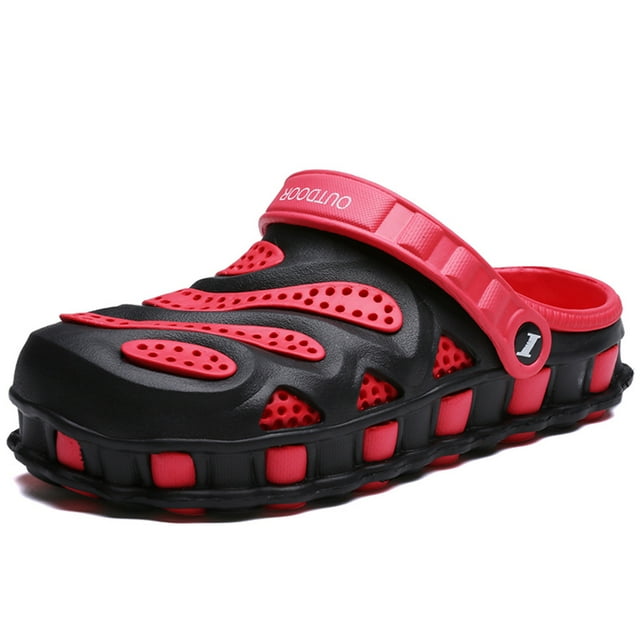Men's Garden Clogs Slip-On Sandals Breathable Beach Water Shoes ...