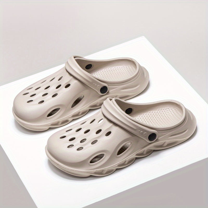 Men's Garden Clogs, Slip-on Closed Toe Sandals, Soft Sole Walking Shoes ...