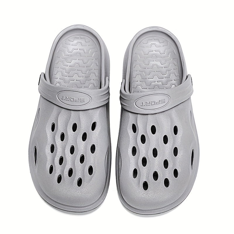 Men's Garden Clogs, Slip-on Closed Toe Sandals, Soft Sole Walking Shoes ...