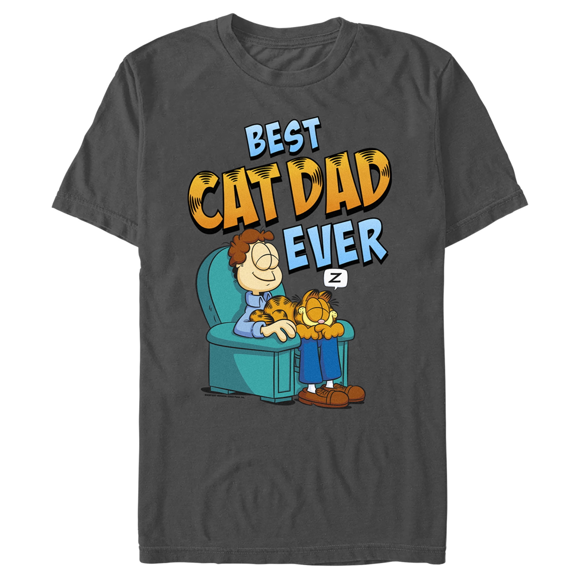 Men's Garfield Best Cat Dad Ever Graphic T-Shirt - Walmart.com
