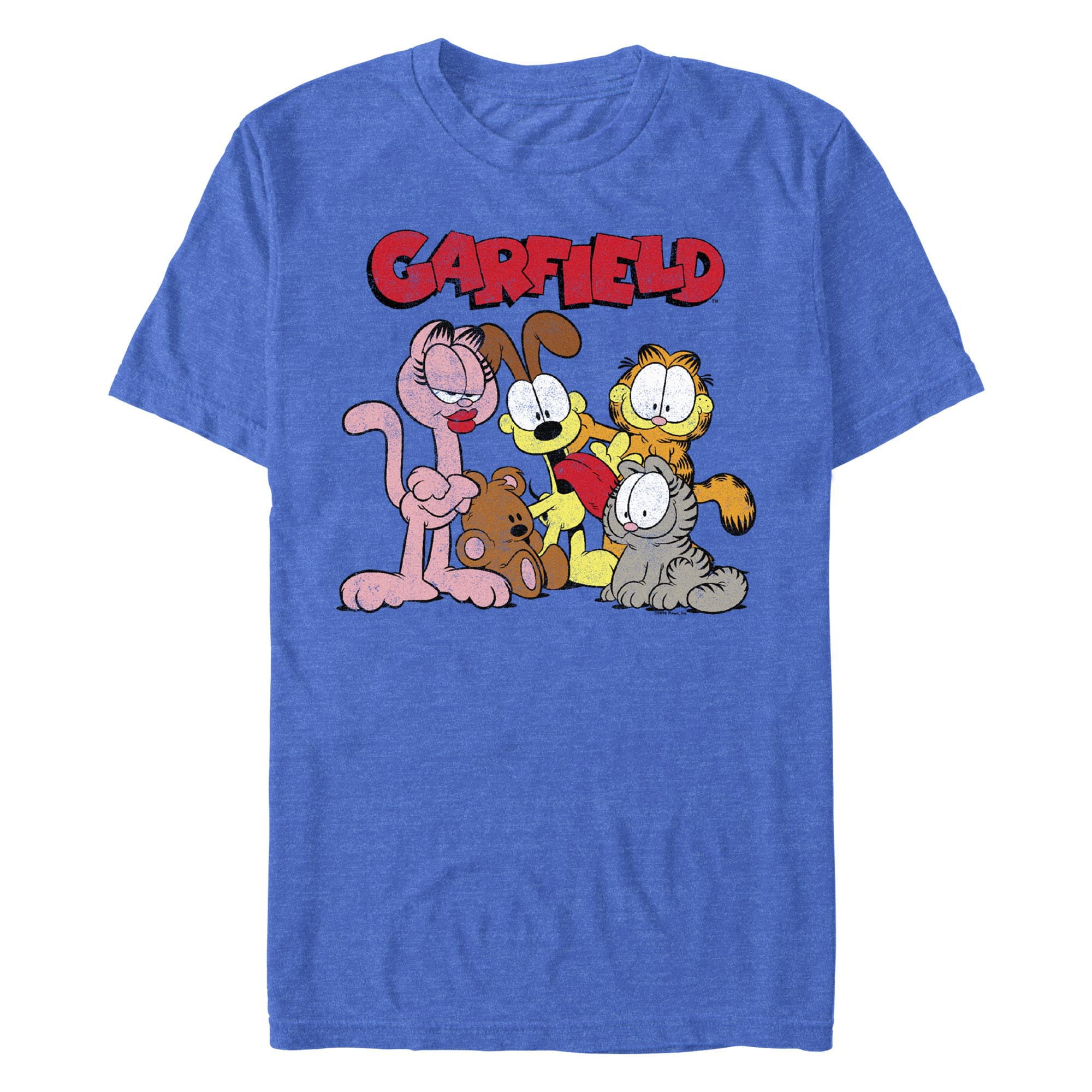 Men's Garfield Distressed Team Graphic T-Shirt - Walmart.com