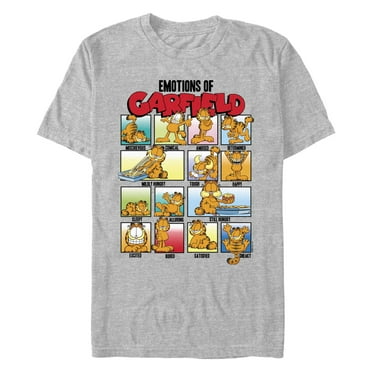 Boy's Garfield Colorful Emotions of Garfield Graphic T-Shirt - Walmart.com