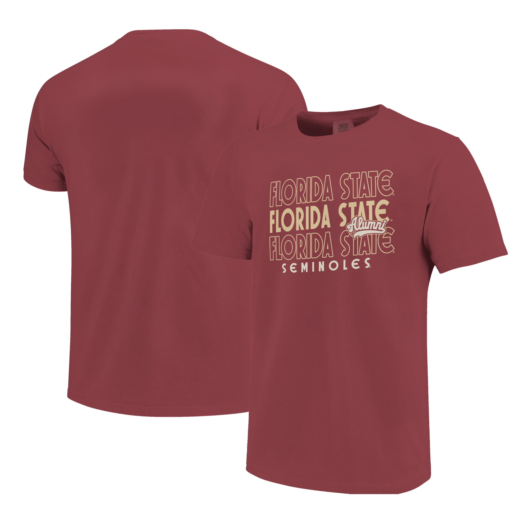 Men's Garnet Florida State Seminoles Alumni Script Overlay T-Shirt ...