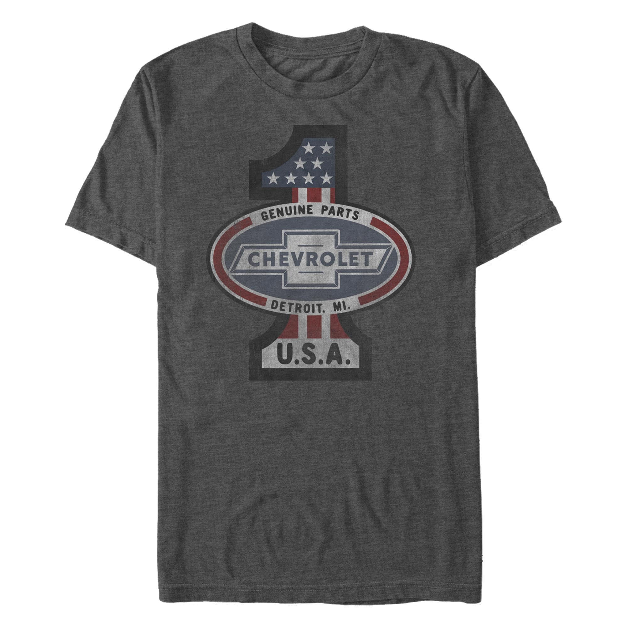 Men's General Motors All American Chevrolet Logo Distressed Graphic T ...
