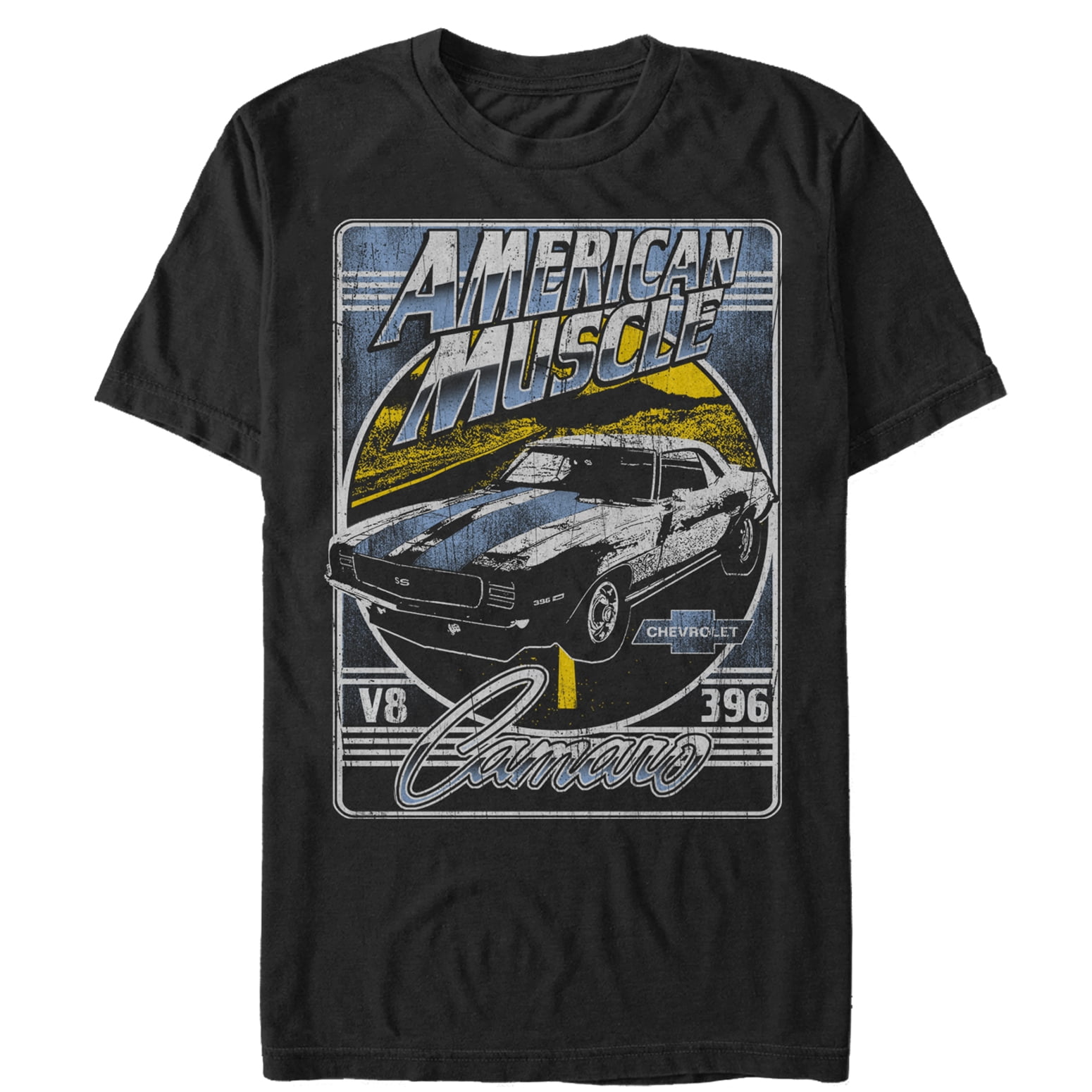 Men's General Motors American Muscle Camaro Graphic Tee Black Medium ...