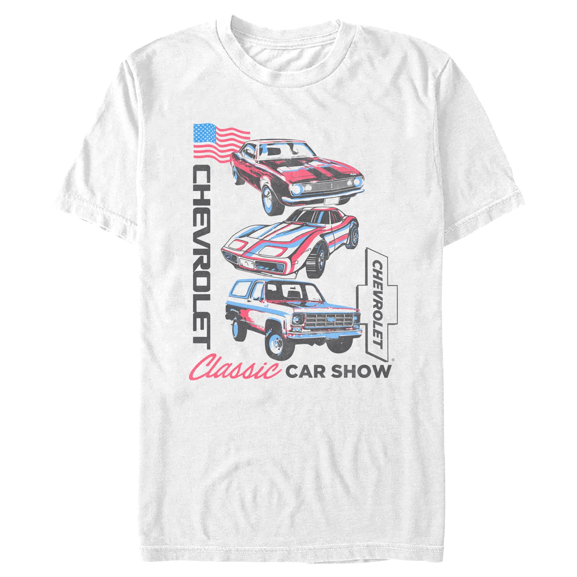 Men's General Motors Chevrolet American Classic Car Graphic T-Shirt ...