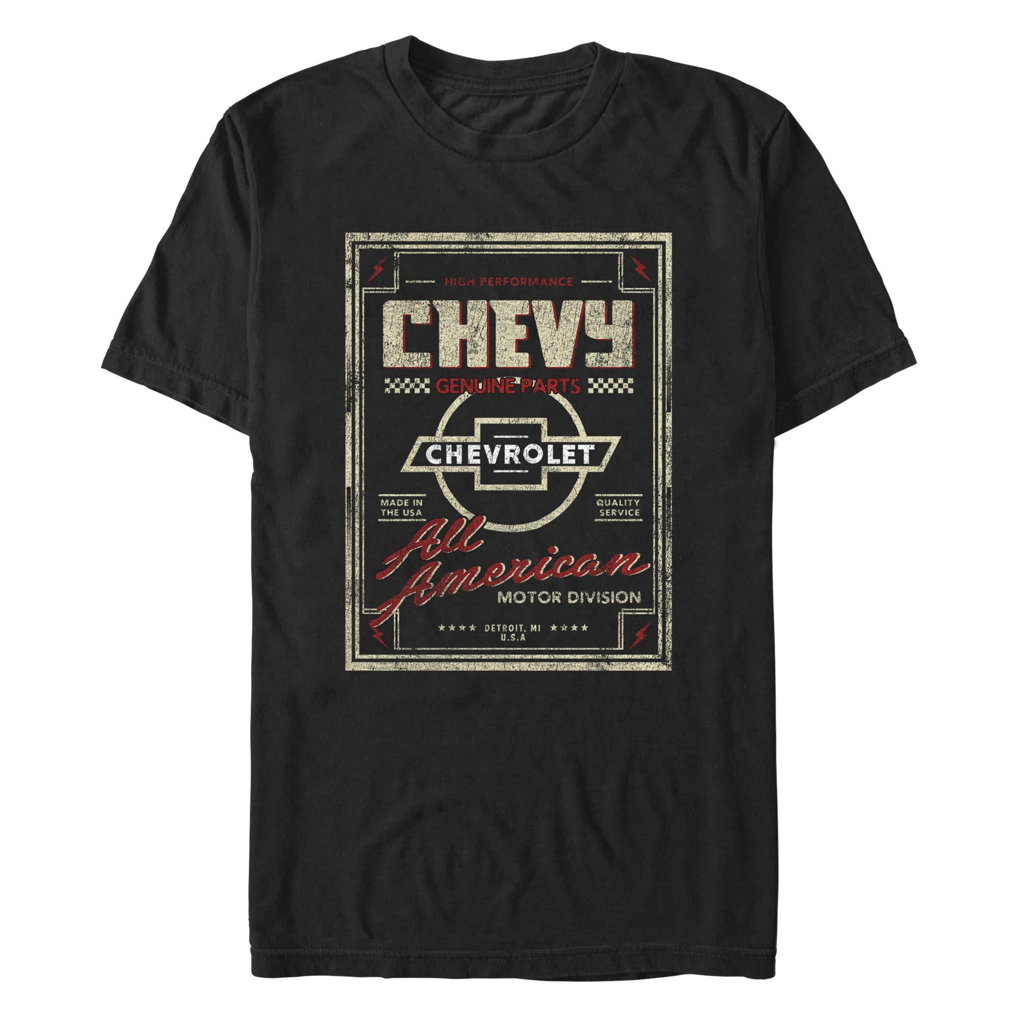 General Motors Men's Chevy Parts All American Graphic Tee, Apparel ...