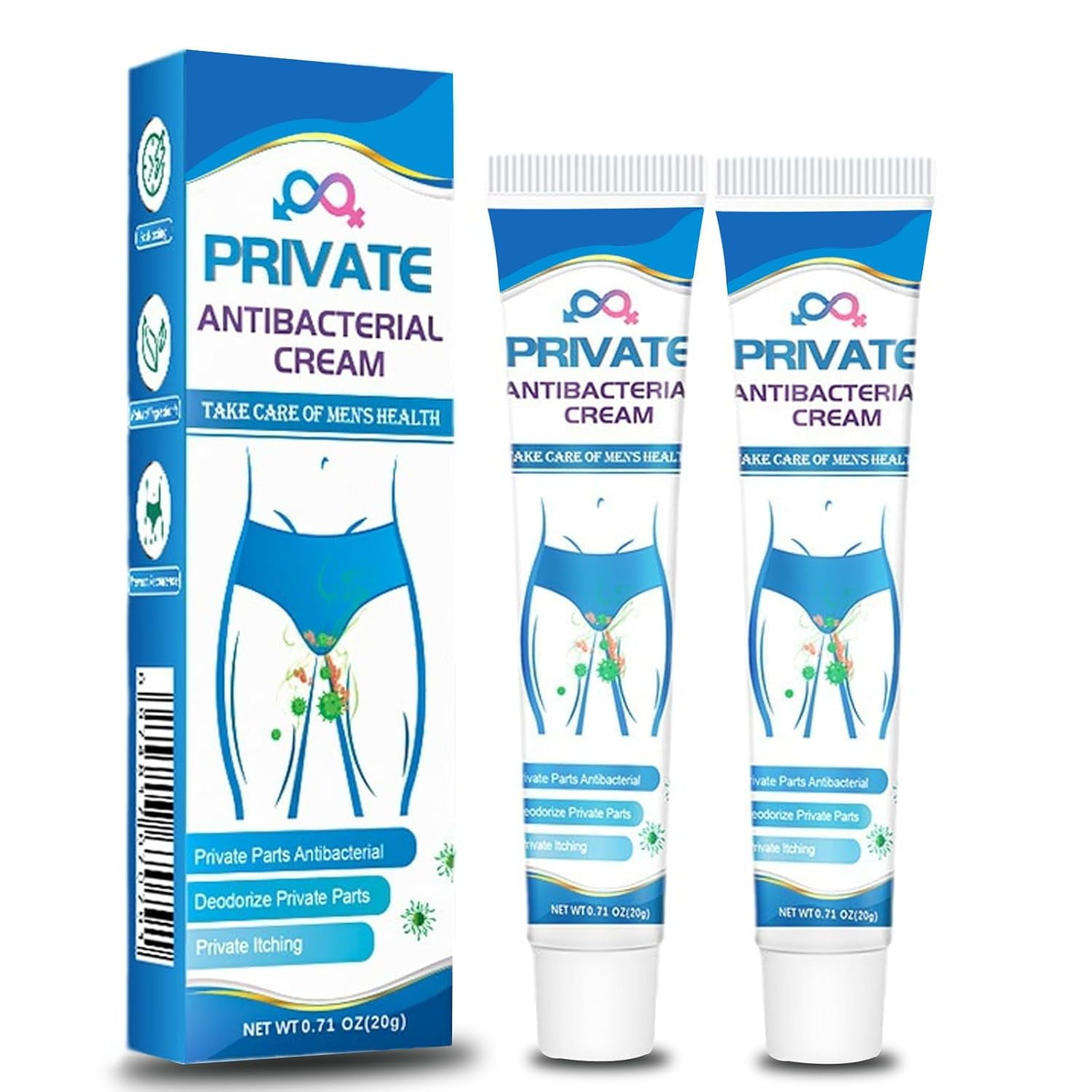 Men's Gentx Relief Cream, Soothing Intimate Skin Cream for Itch, Gentx ...