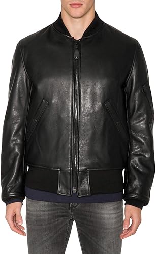 Men's Genuine Black Lambskin Leather Jacket Biker Soft Stylish Motorcycle Jacket A811 - Walmart.com