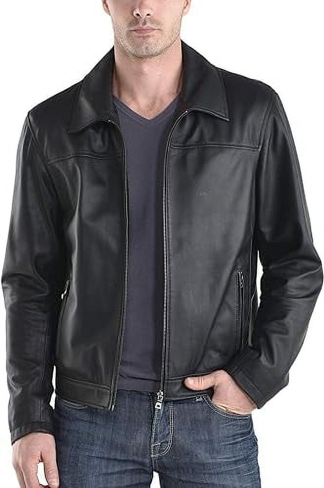 Men's Genuine Lambskin Leather Jacket Biker Soft Stylish Motorcycle Jacket A006 - Walmart.com