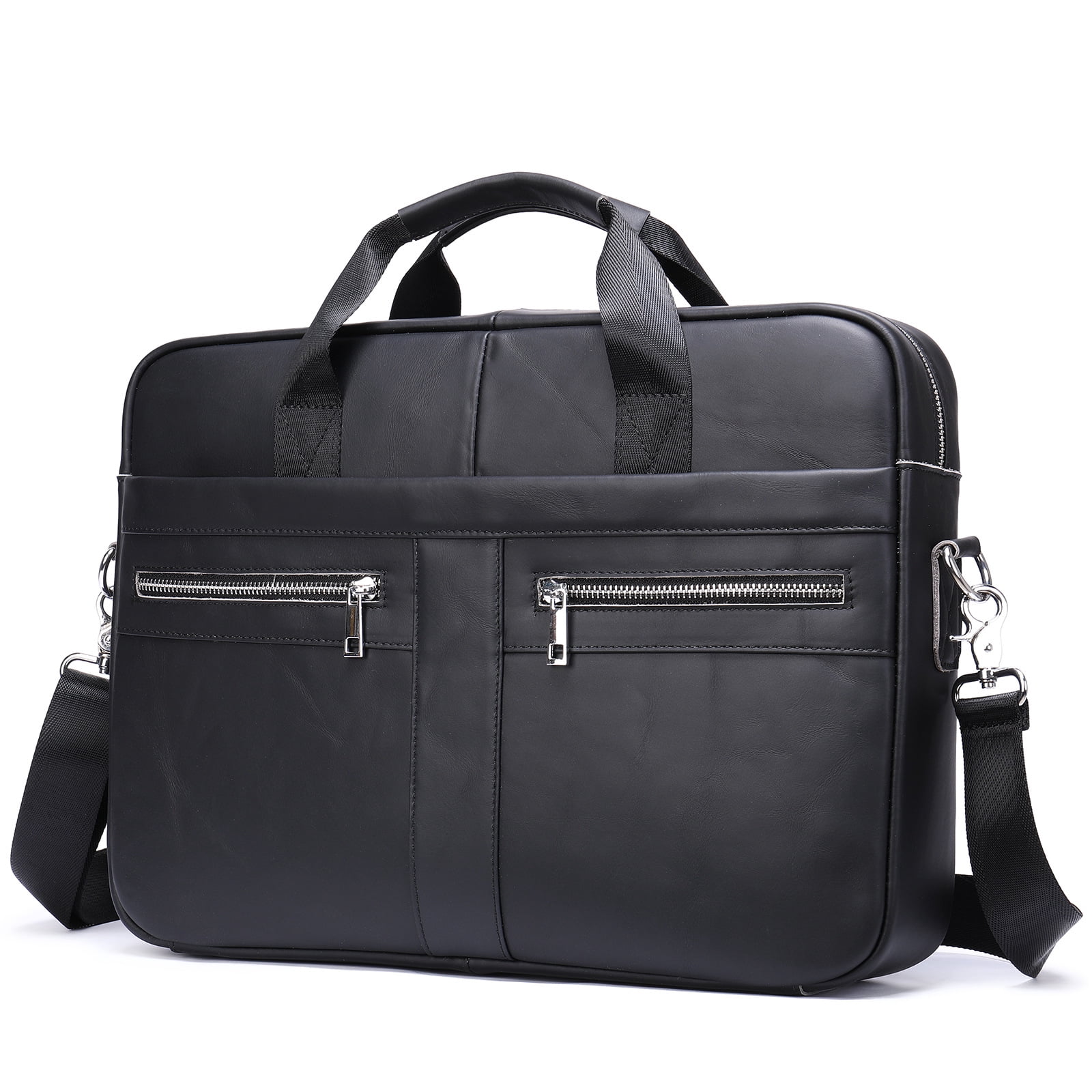 Men's Genuine Leather Messenger Briefcases Bag Business Bag Laptop Bag ...