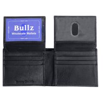Men's Bifold Leather Zip Coin Long Wallet Multi Card Holder Purse ...