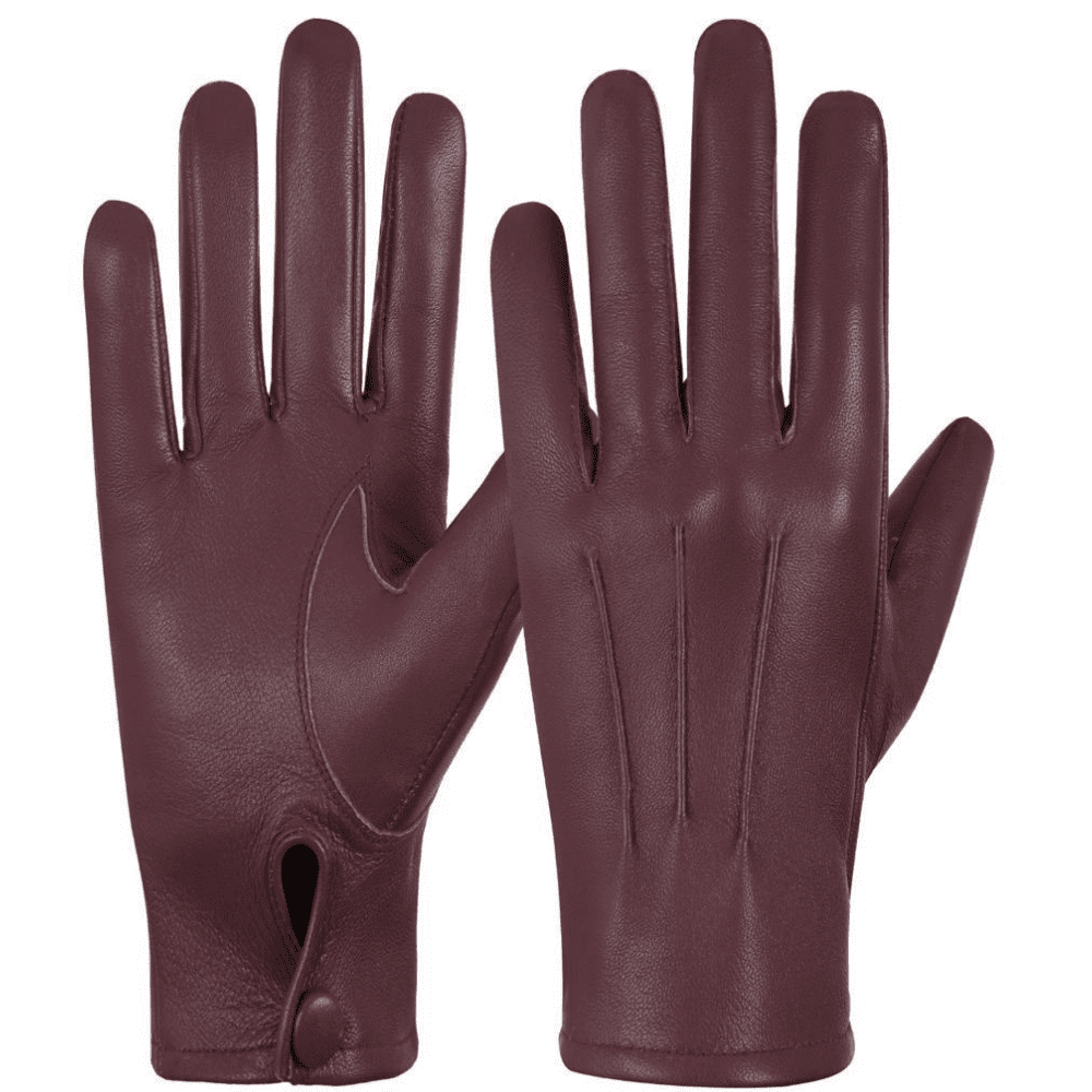 Men's Genuine Leather Unlined Dress Gloves, Made With Genuine Sheep ...