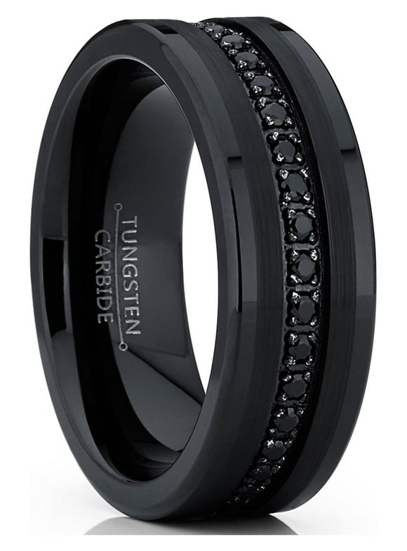 Mens Black Wedding Bands in Mens Wedding Bands - Walmart.com