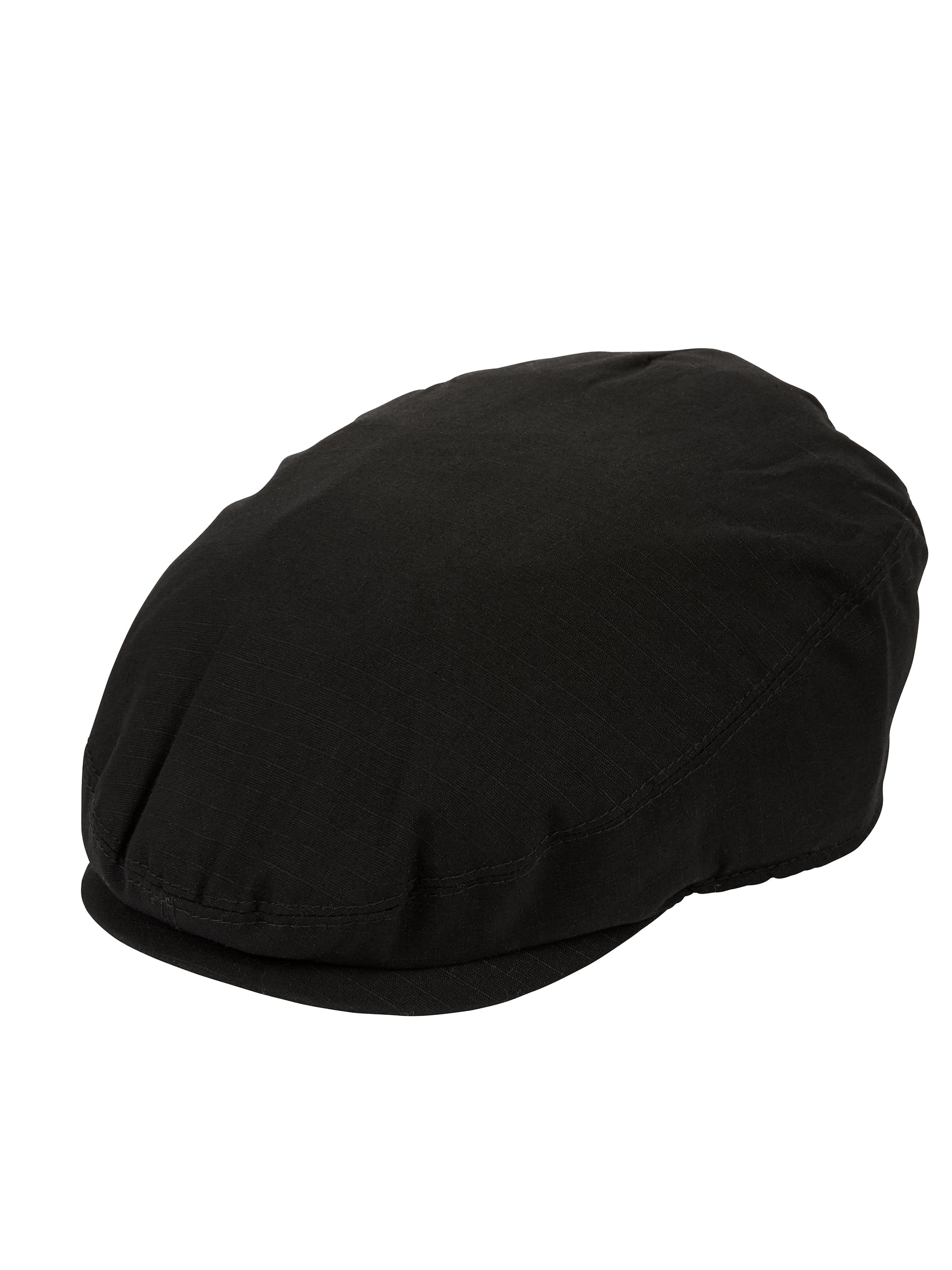 George Men's Classic Black Ivy Cap - Woven Polyester with Comfort ...