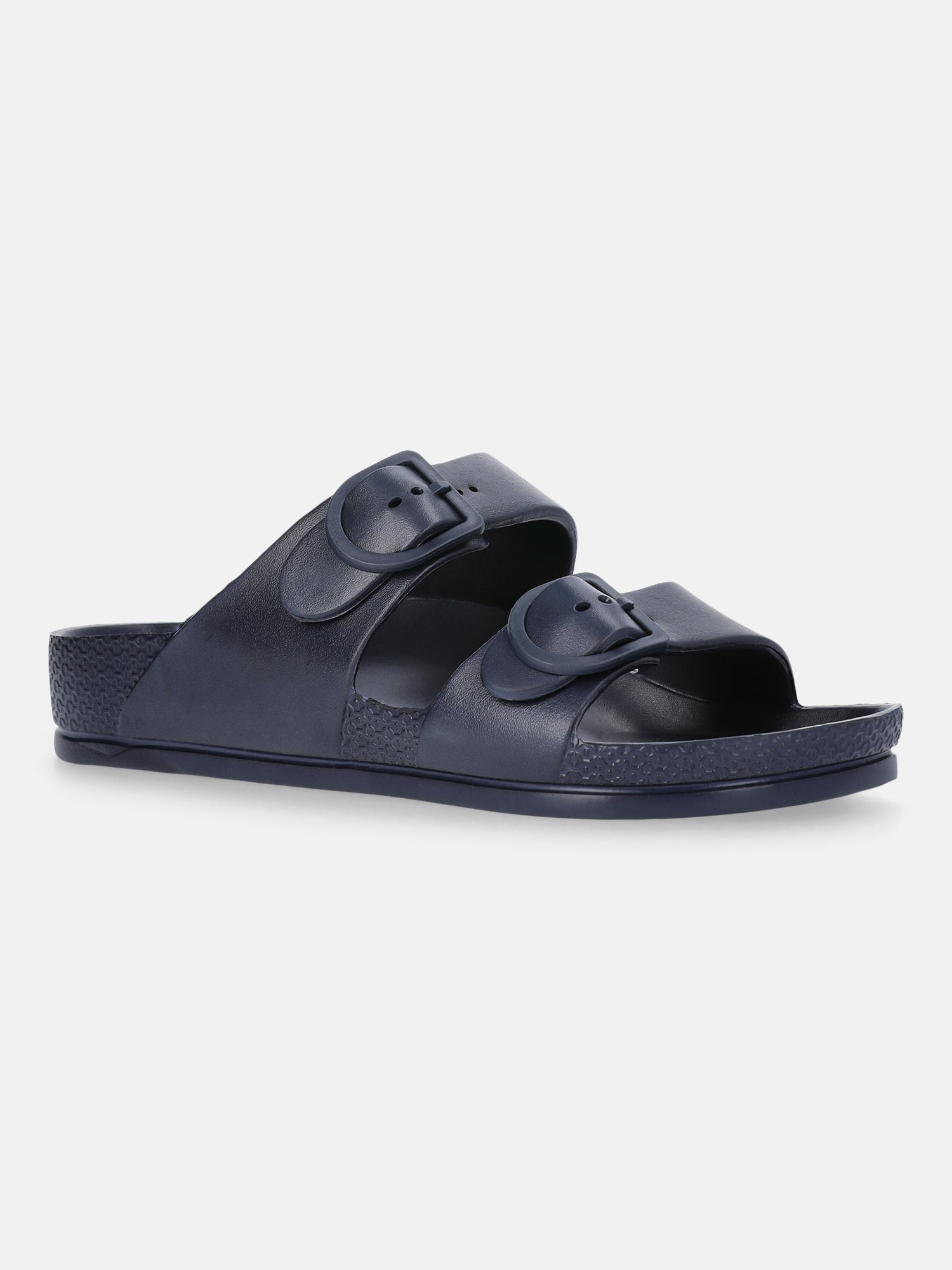 George Men's Two Buckle Slide Sandals - Walmart.com