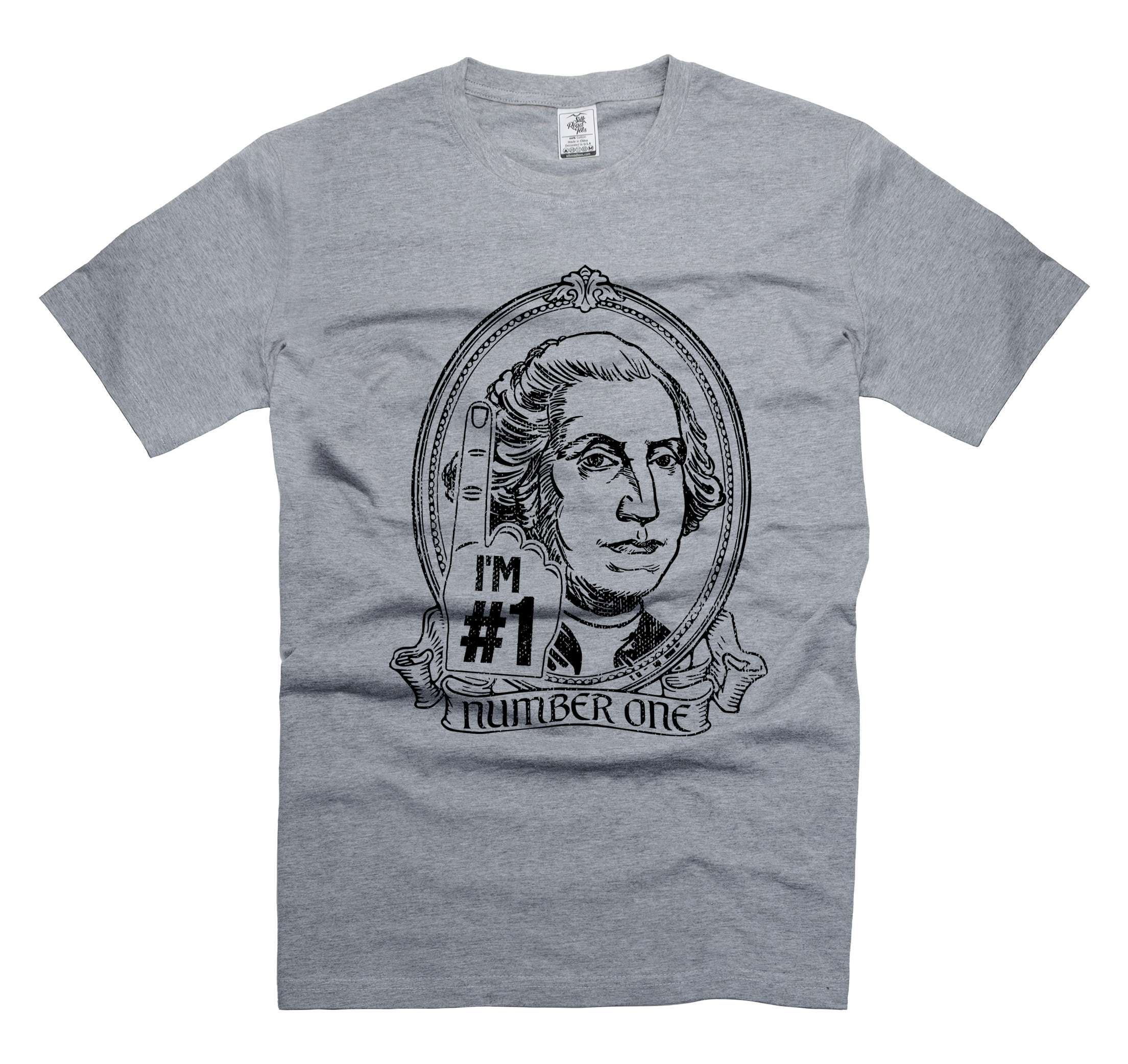 Men's George Washington Number One Shirt 4th Of July Patriotic Shirt ...