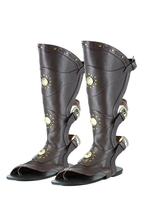 Men's Gladiator Sandals in Stylish Leather and Straps for Summer Wear