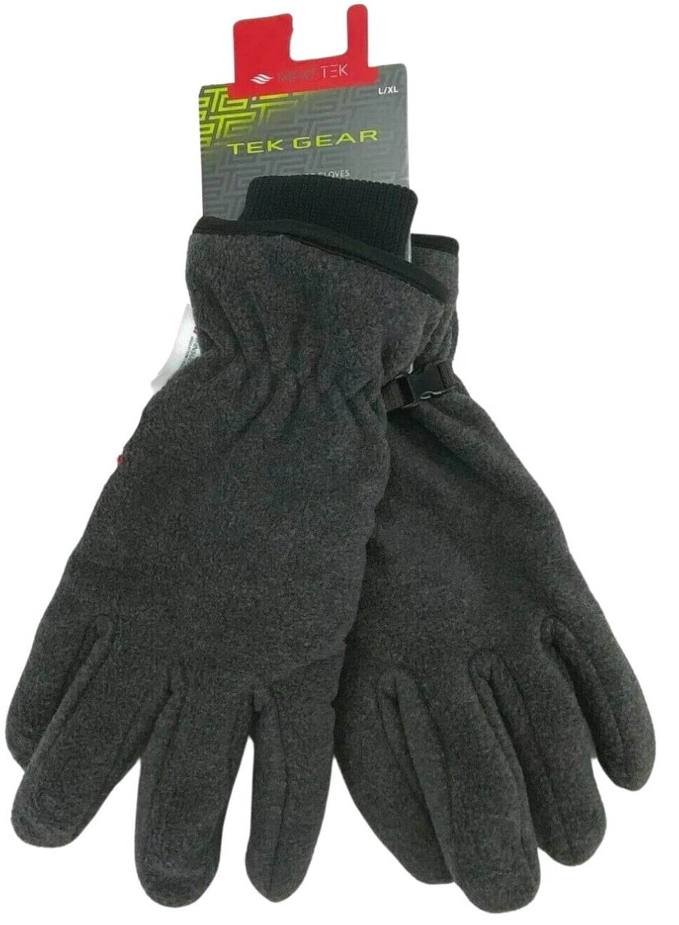 Men's Gloves Tek Gear Heat Tek Black Thinsulate WATERPROOF Microfleece ...