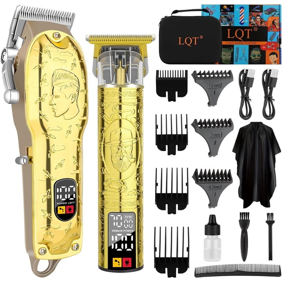 Men’s Gold Hair Clippers, Cordless fessional Barber Clippers & Trimmers ...