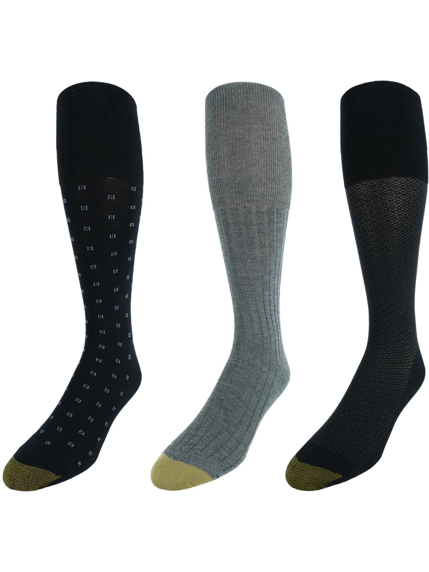 Men's Gold Toe 2055H Over The Calf Premium Fashion Socks - 3 Pack ...