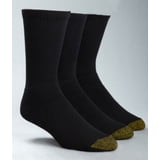 Men's Gold Toe 2306S Moisture Control Uptown Crew Socks - 3 Pack (Black ...