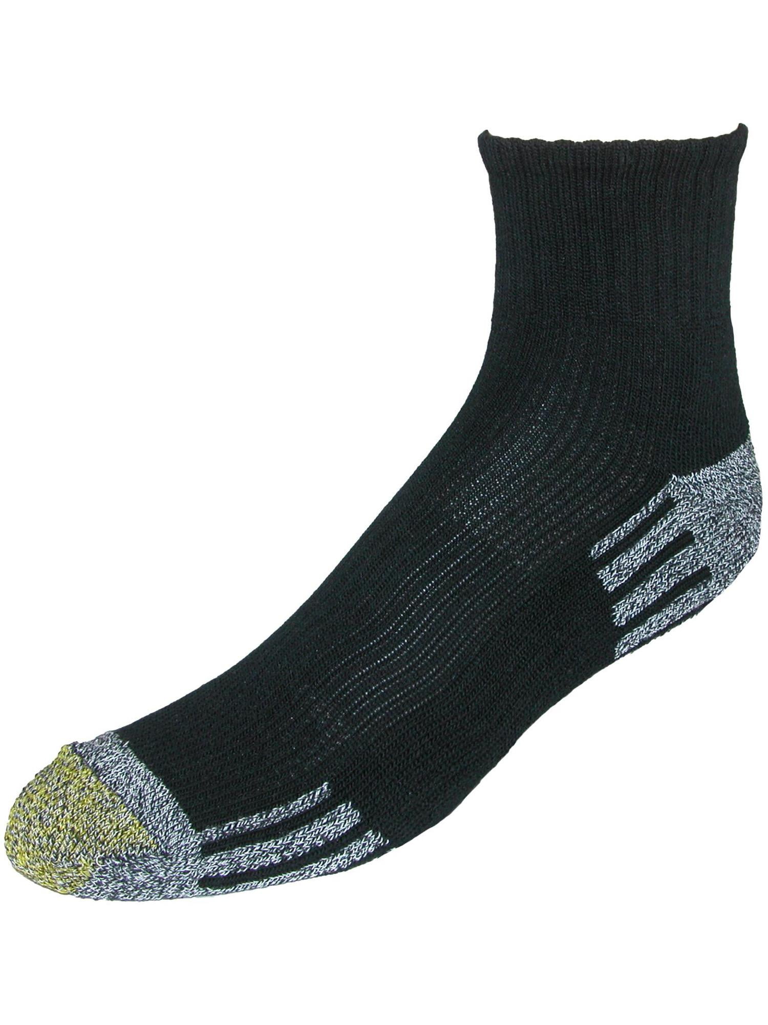 Men's Gold Toe 3015P Outlast Quarter Socks - 3 Pack (Black O/S ...