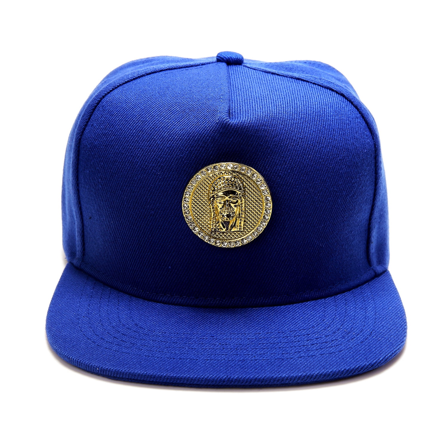 Men's Golden Jesus Hip Hop Flat Brimmed Hat Flat Brim hat Luxury ...