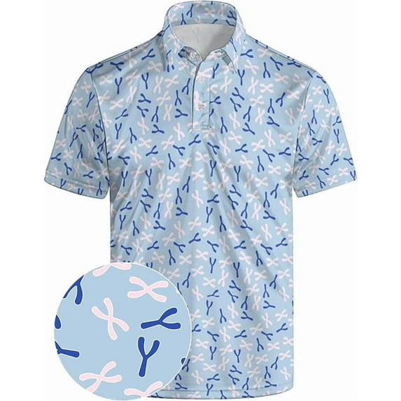Men’s Golf Polo Shirts - Hawaiian Print Golf Shirt for Men Quick-Dry ...