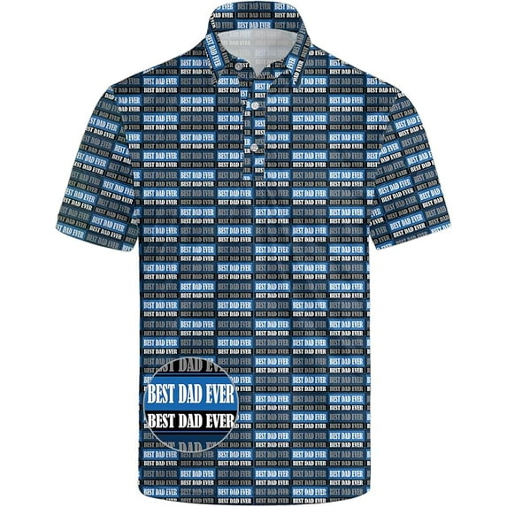 Men’s Golf Polo Shirts - Hawaiian Print Golf Shirt for Men Quick-Dry ...