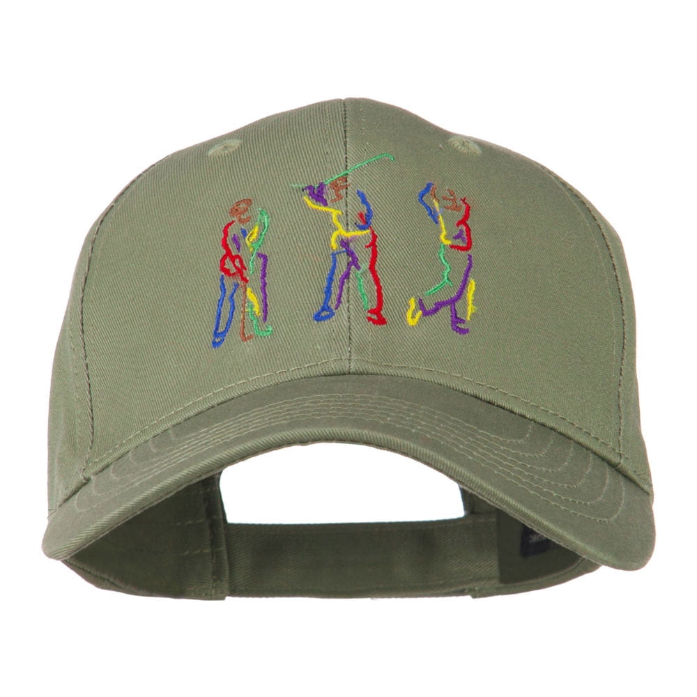 Men's Golf Sequence Embroidered Cap - Olive OSFM - Walmart.com