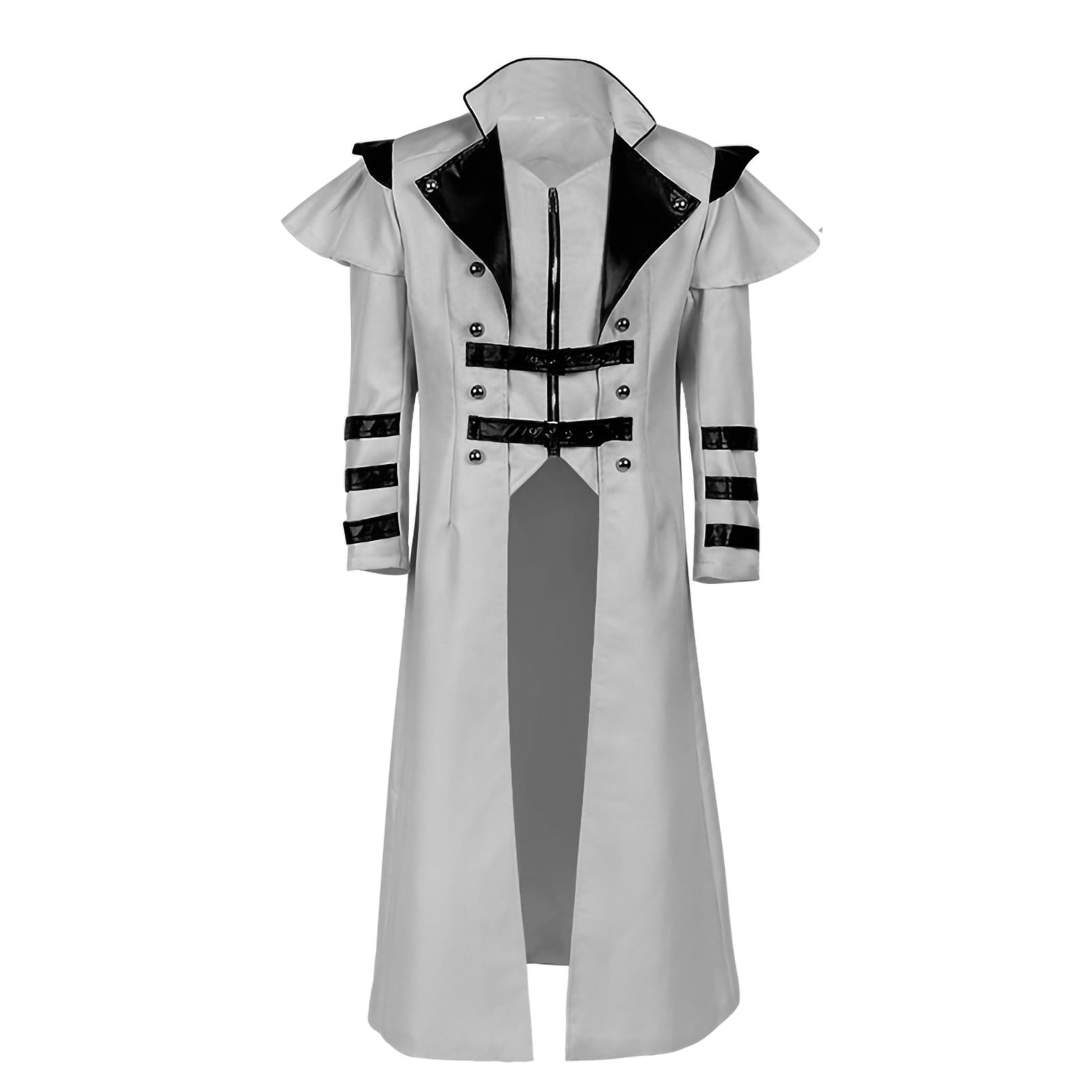Men's Gothic Medieval Steampunk Long Tailcoat Jacket Halloween Costumes ...