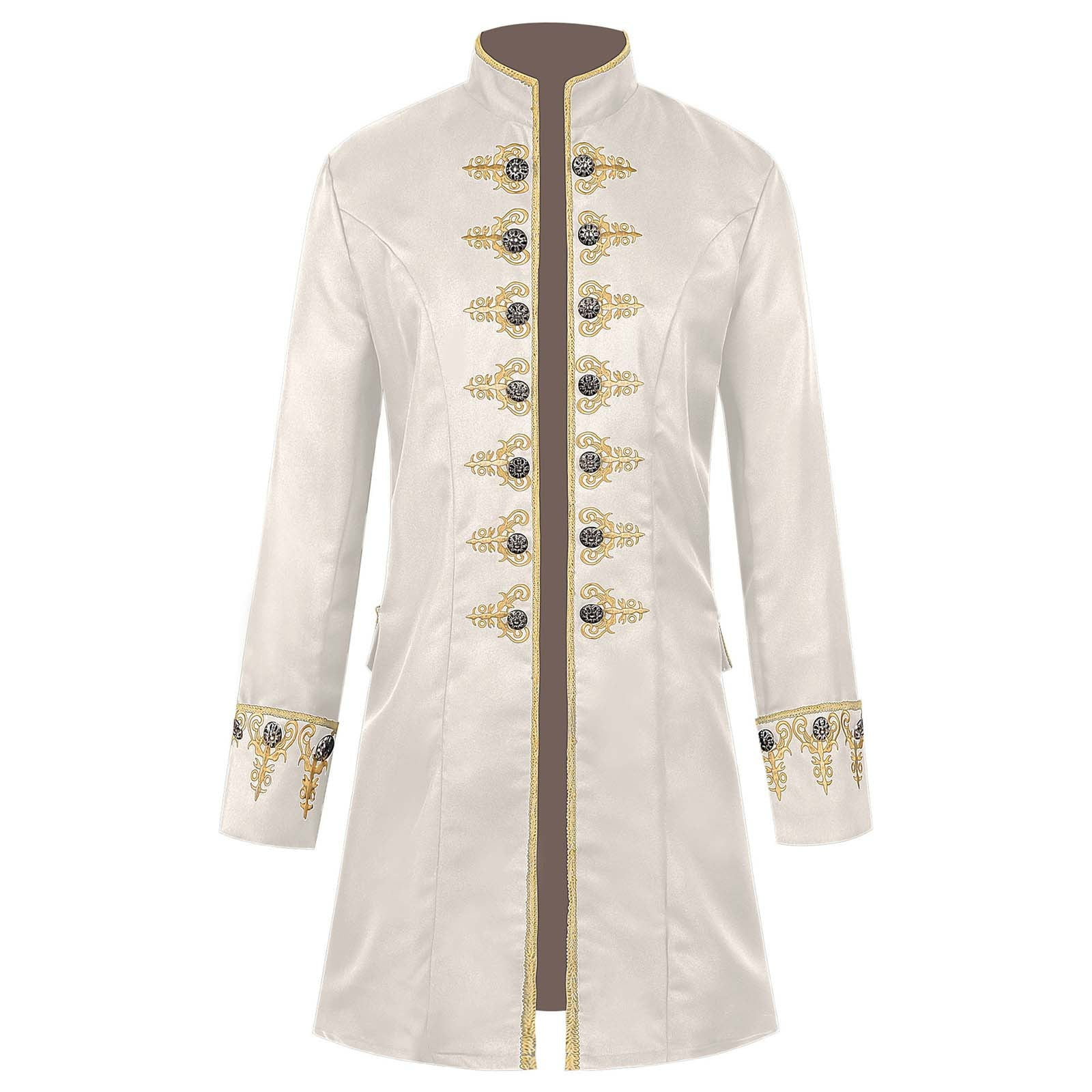 Men's Gothic Victorian Frock Coat Uniform Halloween Costume Steampunk ...