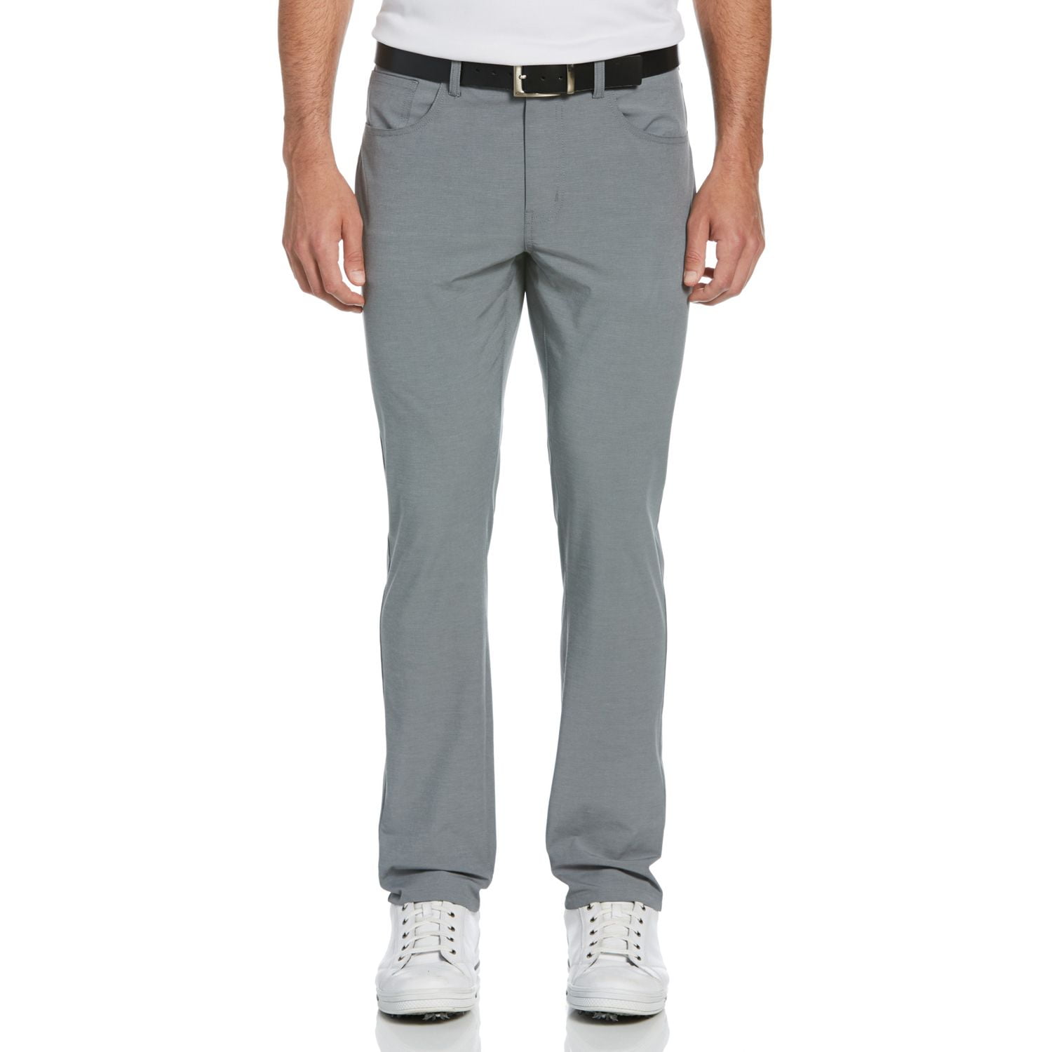 Men's Grand Slam Classic-Fit Horizontal Texture 5-Pocket Flat-Front ...