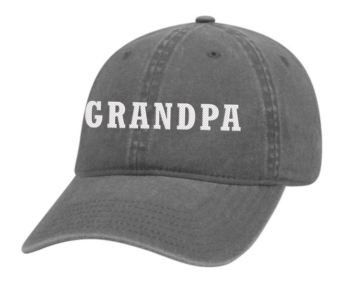 Men's Grandpa Father's Day Custom Embroidered Twill Buckle Back ...
