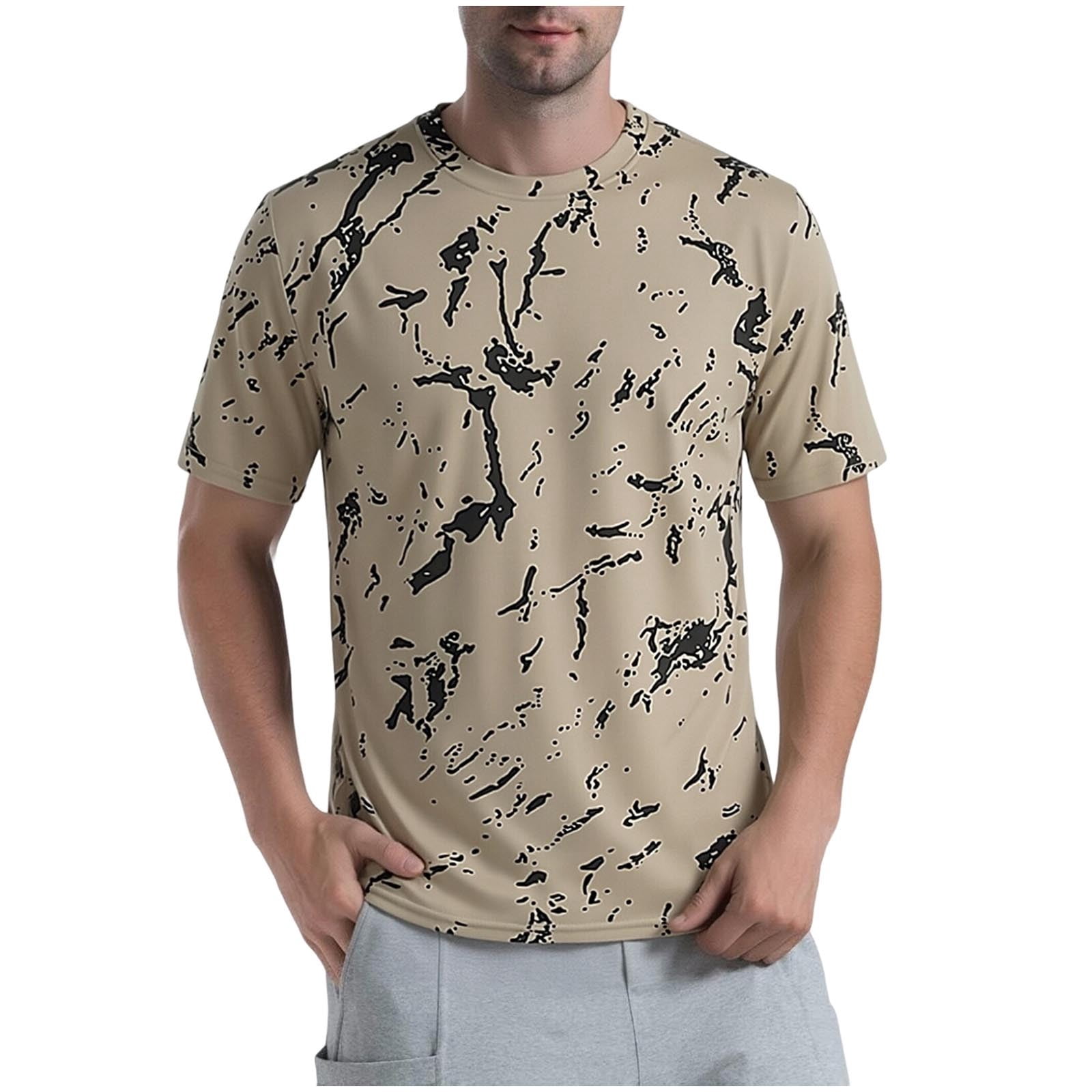 Men's Graphic T-Shirt 95% Cotton Crew Neck Short Sleeve Tee Soft ...