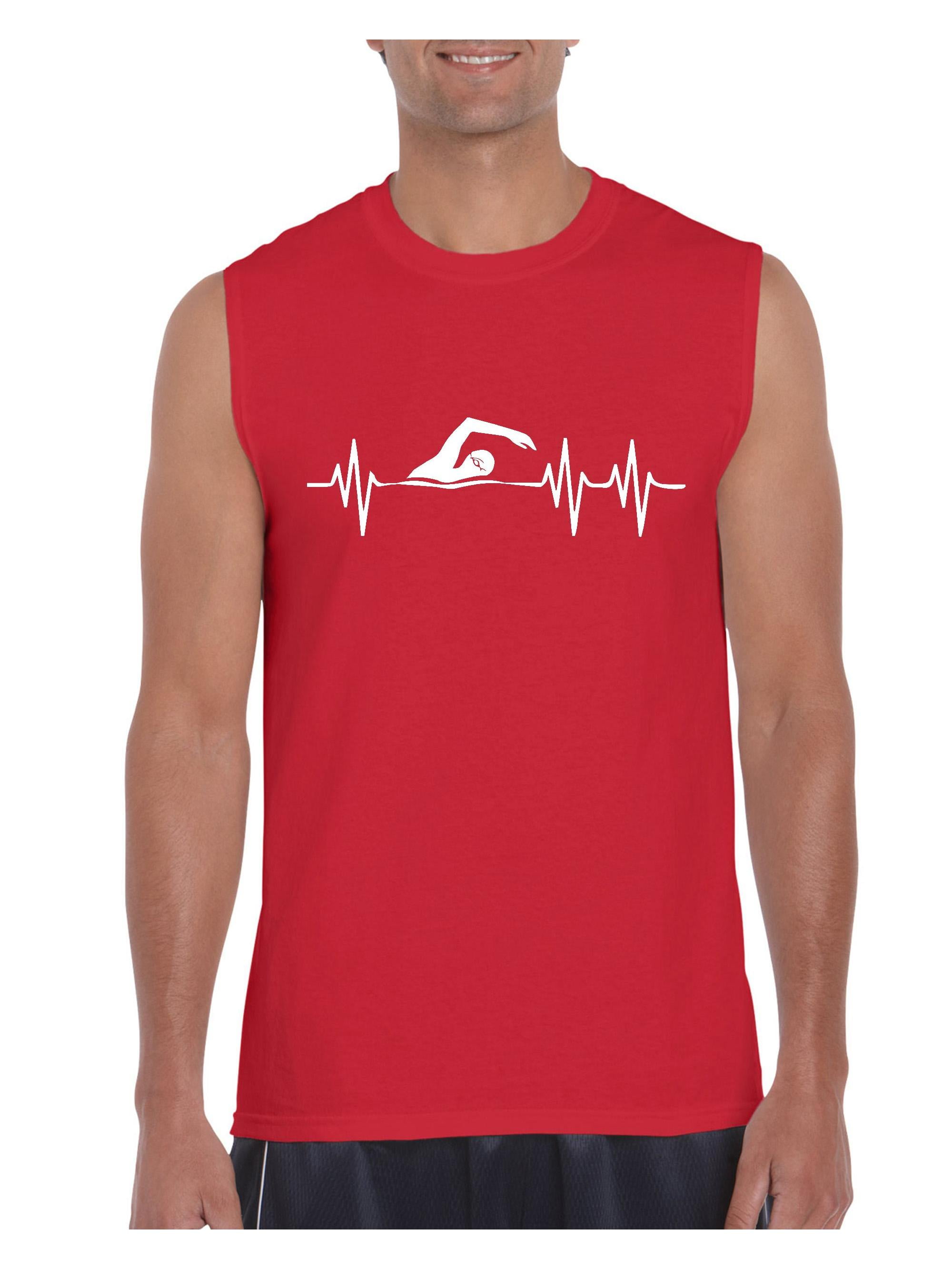 IWPF - Men's Graphic T-Shirt Sleeveless - Swimming Swimmer - Walmart.com