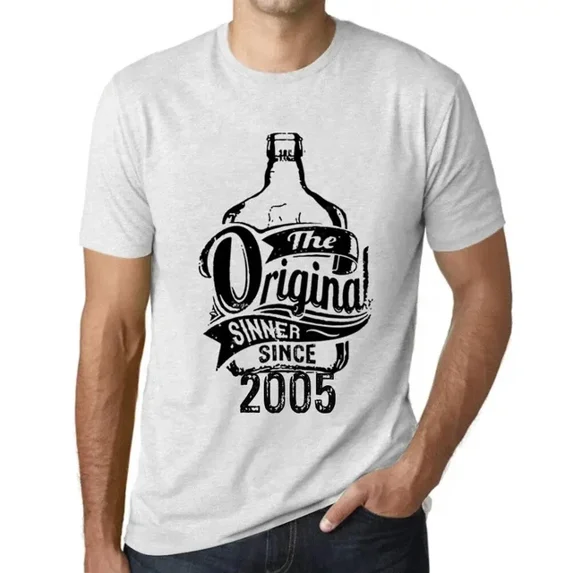 Men's Graphic T-Shirt The Original Sinner Since 2005 19th Birthday ...