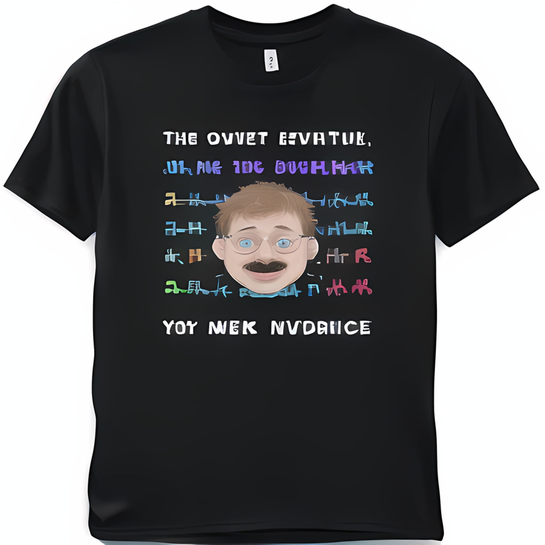 Men's Graphic T-Shirt with Unique Code Design and Retro Game Art Style ...