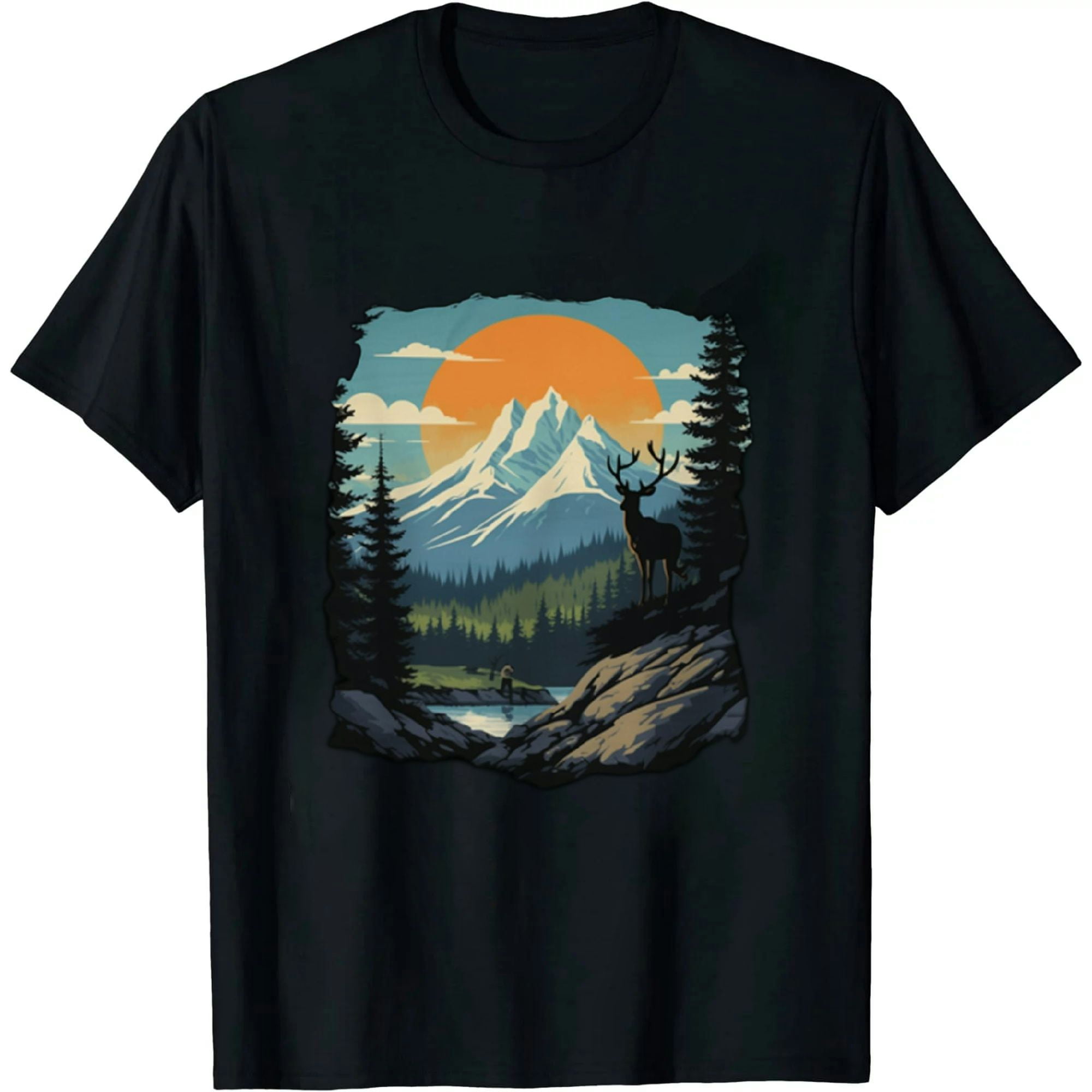 Men's Graphic Tees 100% Soft Cotton Crew Neck Short Sleeve T-Shirt ...